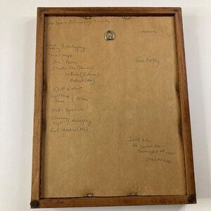 Eric Erstling | Wall Decor | Mcm Vintage Framed Marquetry Wood Inlay ...